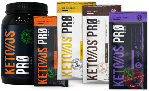Keto OS PRO by Pruvit | Keto Protein Powder + MCTs ($29.50 off)